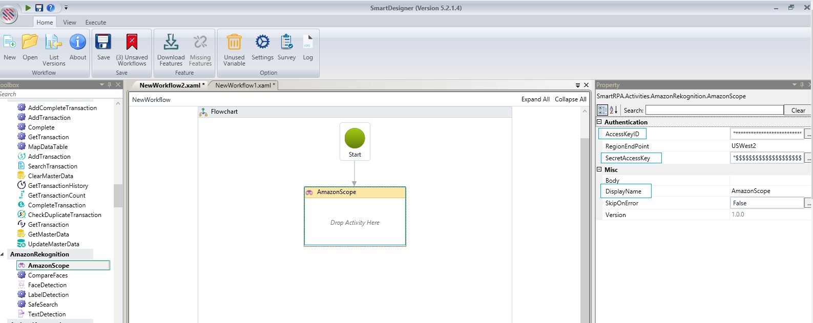AmazonRekognition - TextDetection | Robility Docs